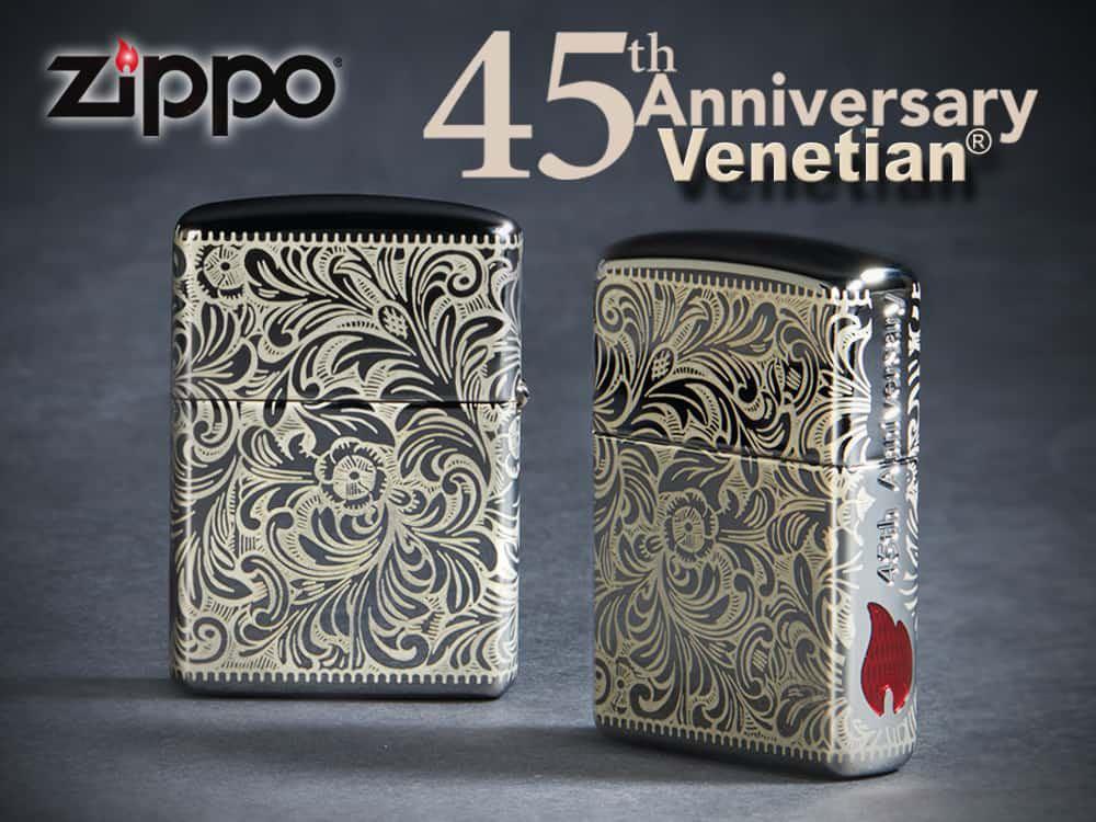 RARE zippo 45th anniversary venetian, Hobbies & Toys, Memorabilia & Collectibles, Vintage ...