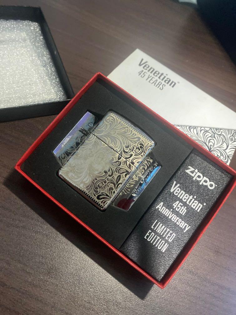 RARE zippo 45th anniversary venetian, Hobbies & Toys, Memorabilia & Collectibles, Vintage ...