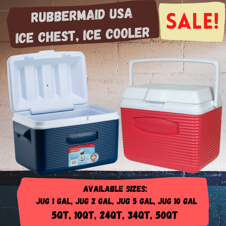 Rubbermaid Cooler , Ice Chest cooler on sale!!, Furniture & Home Living ...