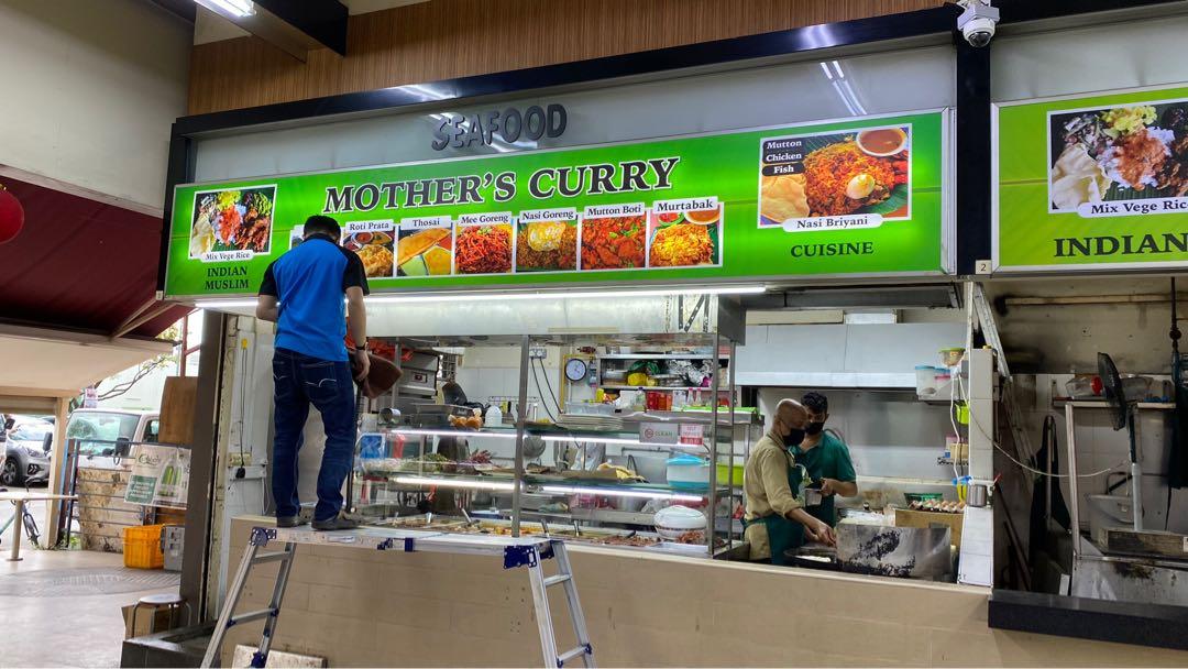 Signboard- aluminium lightbox for HDB shops, hawker center, Hobbies ...