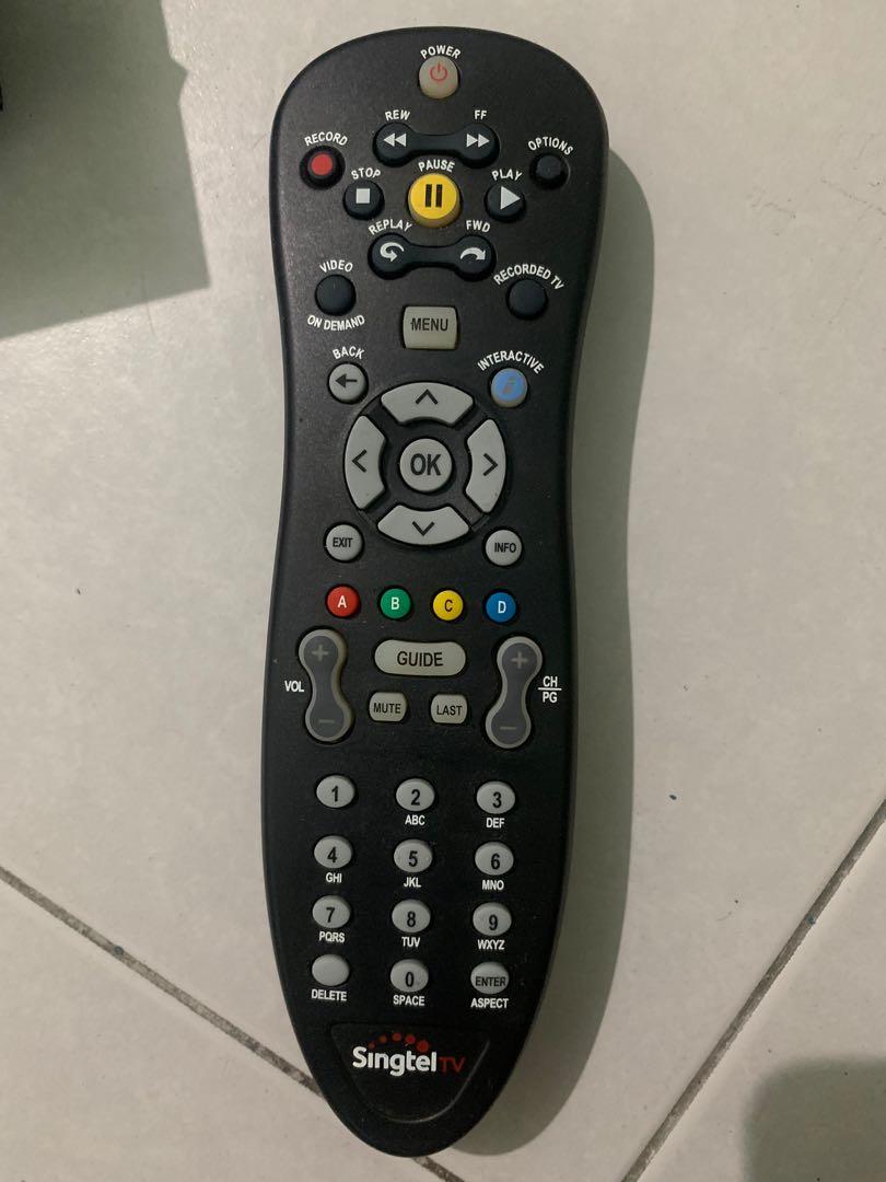 Singtel Remote Control, TV & Home Appliances, TV & Entertainment, TV on ...