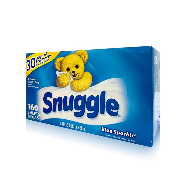 Snuggle Fabric Softener Dryer Sheets, Blue Sparkle, 160 Count 衣物柔軟片-160片 072613160617, 其他, 其他 ...