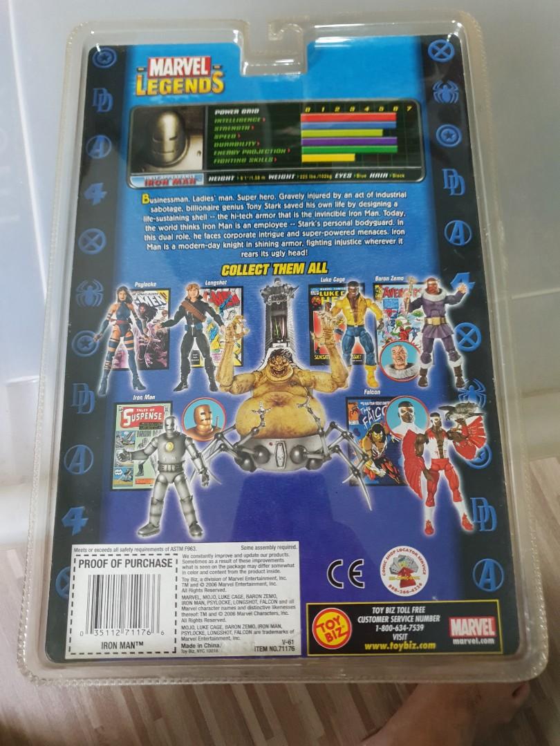 Toybiz Marvel Legends First Appearance Iron Man, Hobbies & Toys, Toys ...