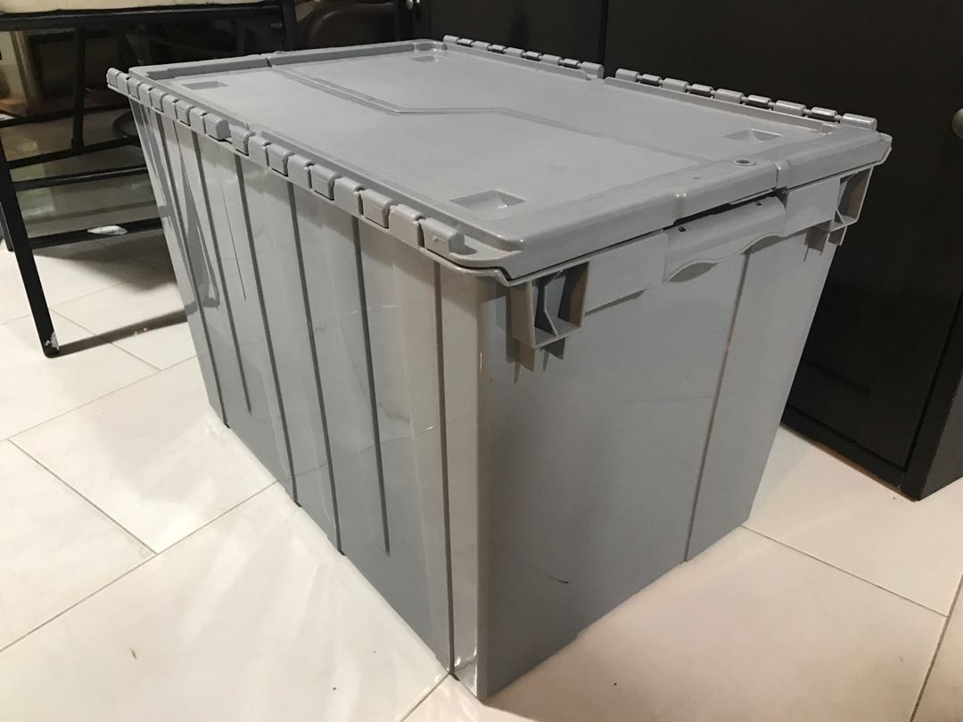 Toyogo Large Tote Box with Wheels (100 Liters), Furniture & Home Living ...