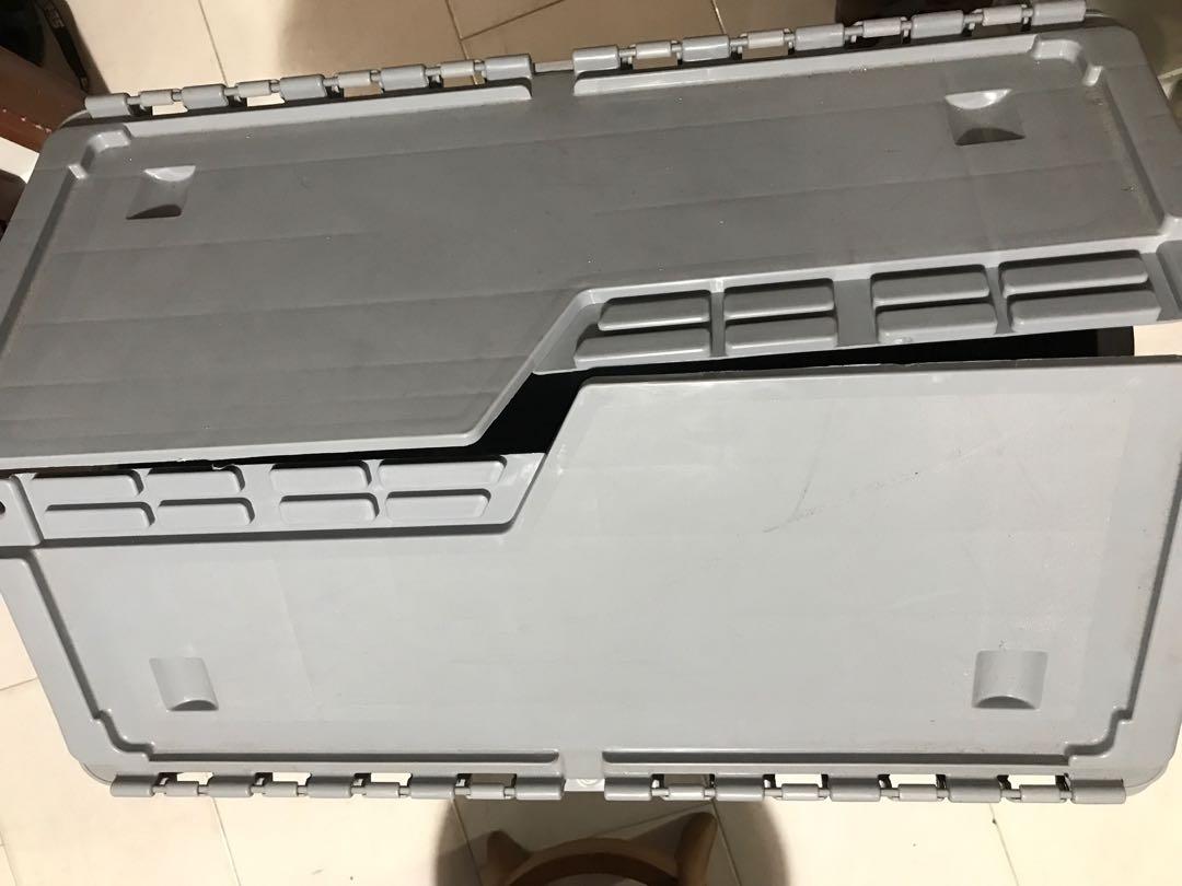 Toyogo Large Tote Box with Wheels (100 Liters), Furniture & Home Living ...