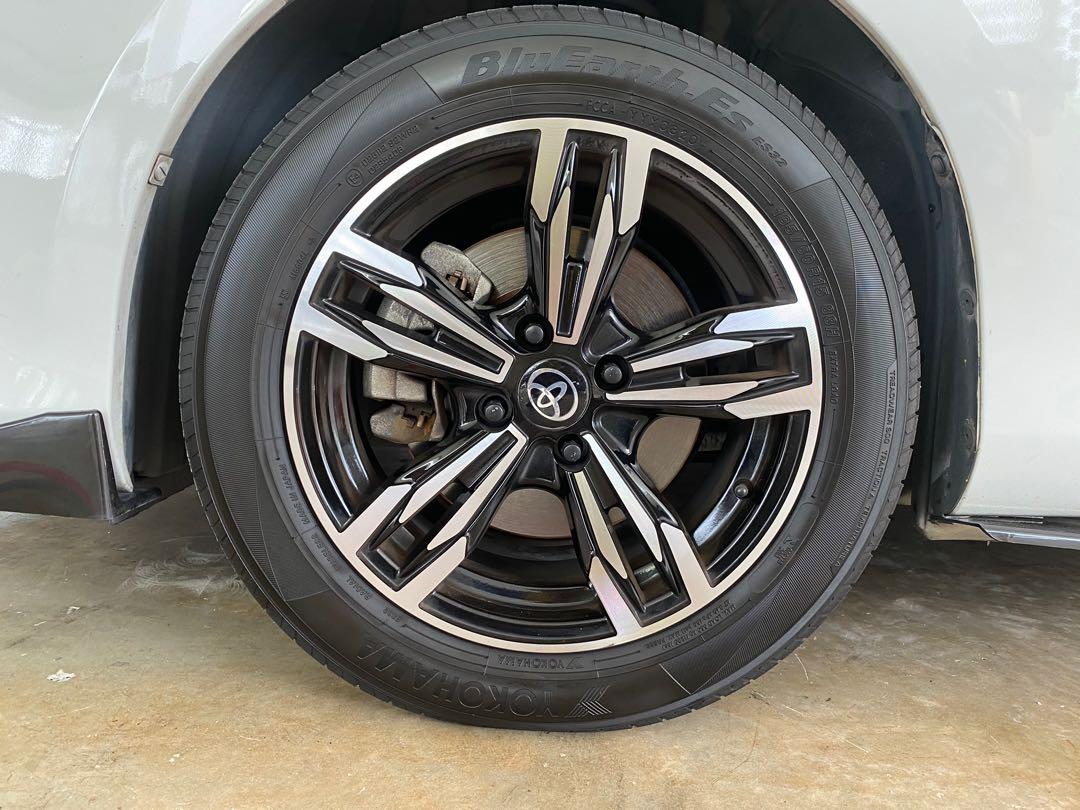 Toyota 15” Sports Rim with Tyre, Car Accessories, Tyres & Rims on Carousell