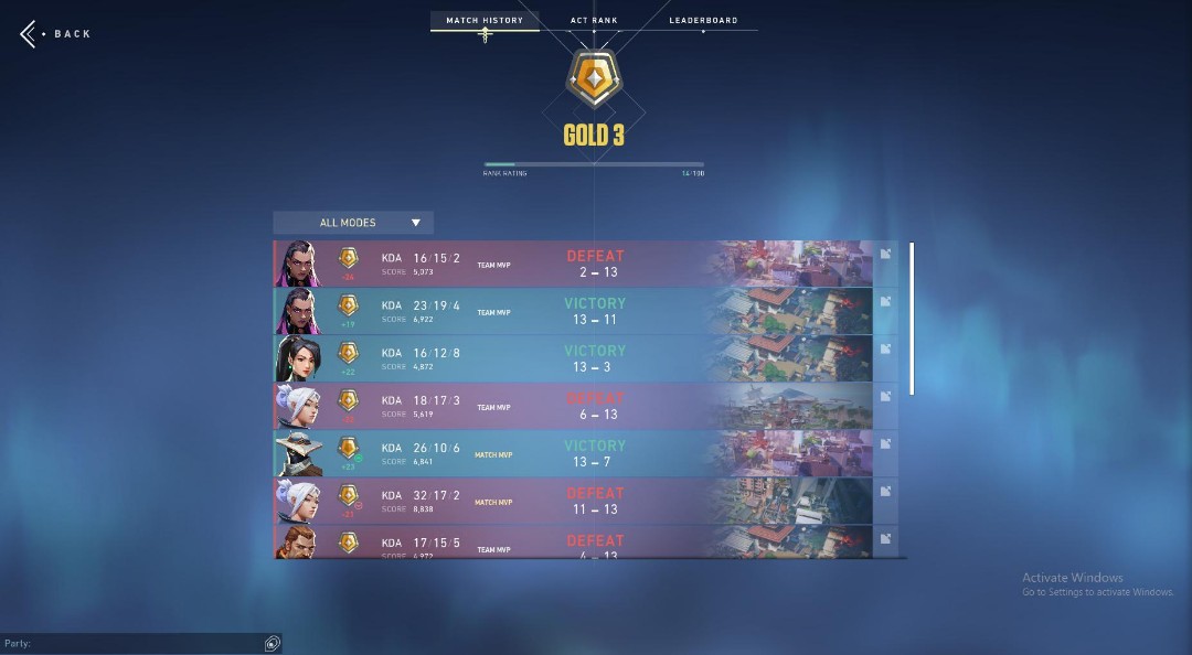 Valorant Gold 3 account, Video Gaming, Video Games, Others on Carousell