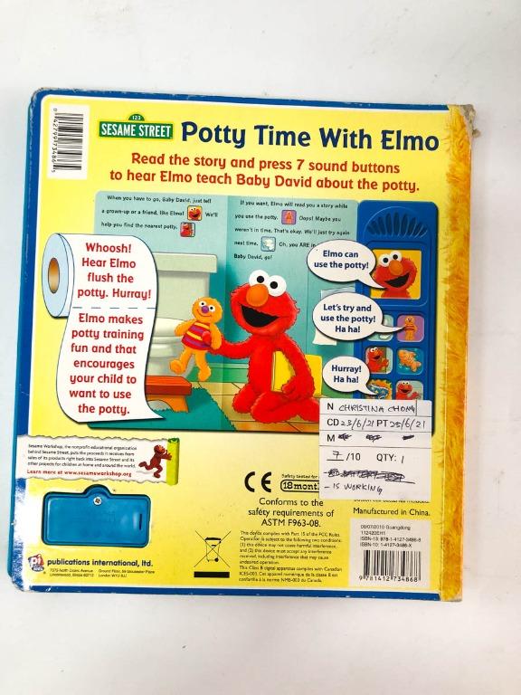 123 SESAME STREET Potty Time with Elmo Book ( Set of 2), Books ...