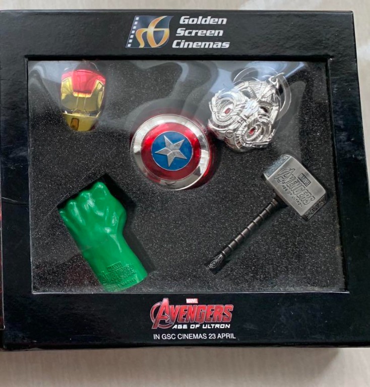 Avengers Keychains - Iron Man Captain America Hulk Thor Ultron, Hobbies ...