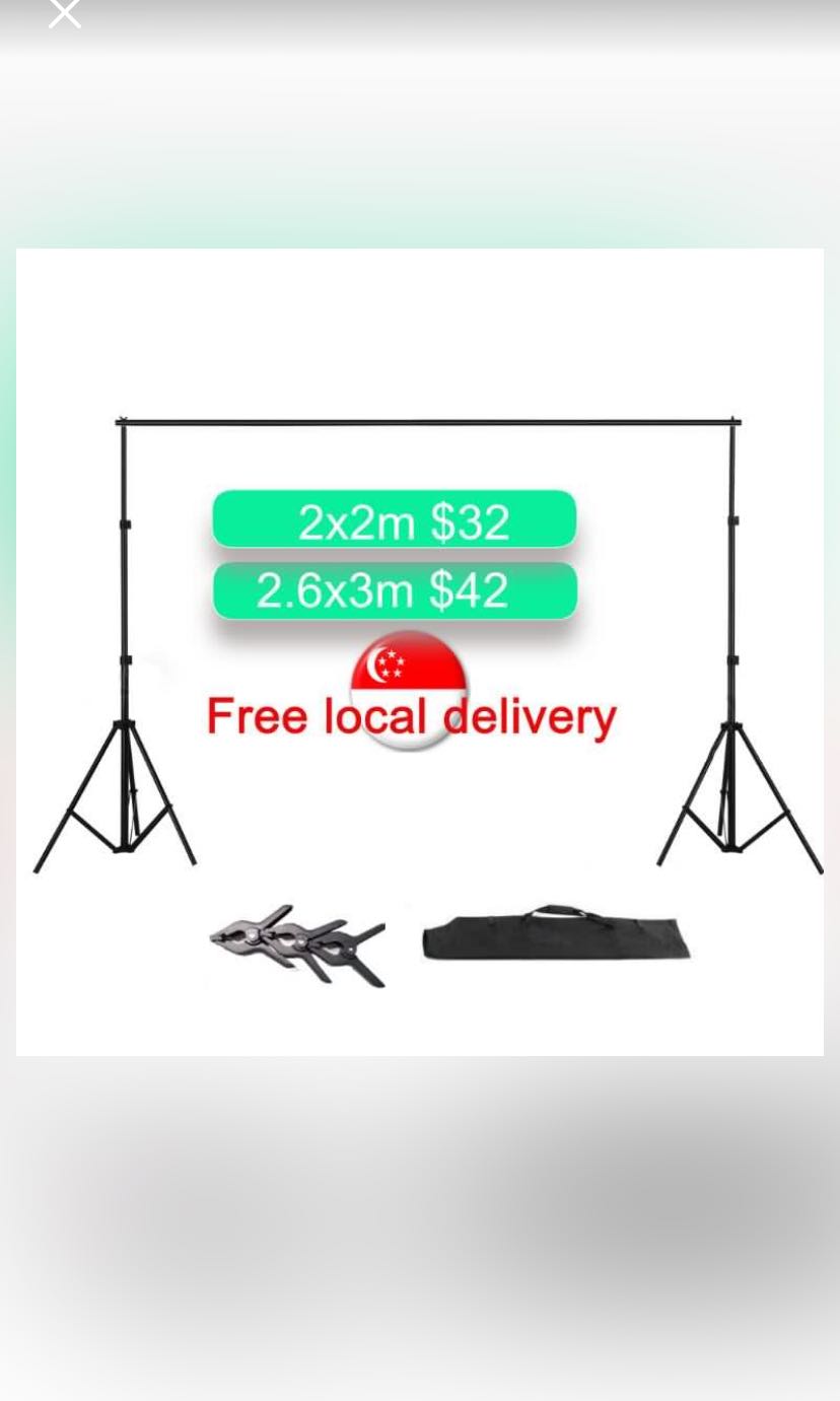 Backdrop Stand 2m x 2m, Photography, Photography Accessories, Lighting ...