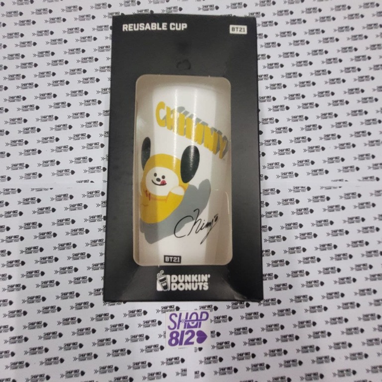 BT21 x Dunkin Donuts Reusable Cup - Chimmy, Hobbies & Toys, Memorabilia & Collectibles, K-Wave ...