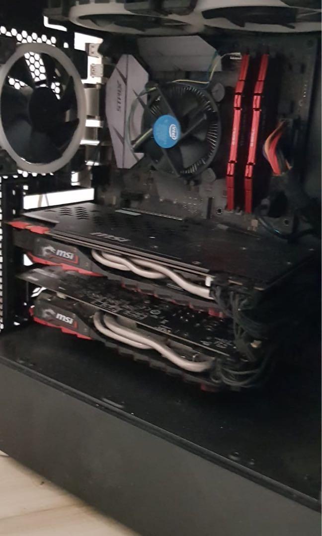 Budget Mining PC set, Computers & Tech, Desktops on Carousell