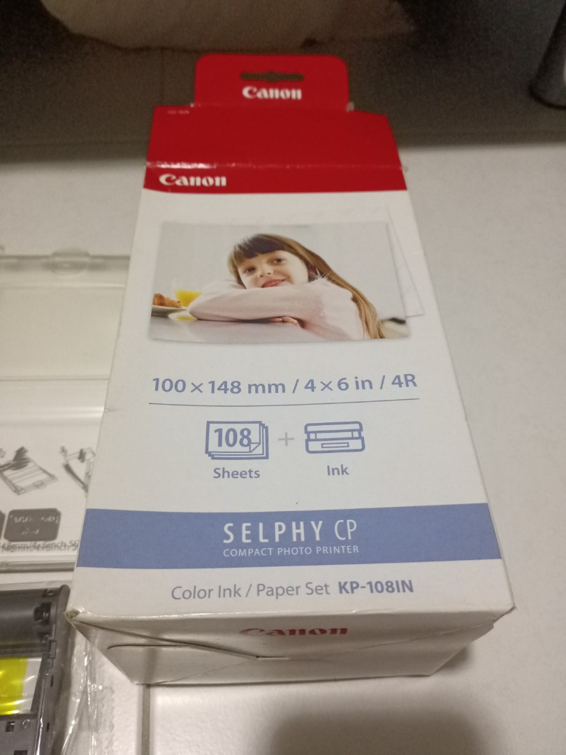 Canon Selphy CP paper set and ink kp-108in, Computers & Tech, Printers ...