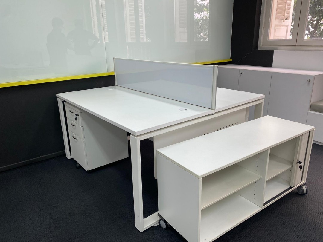 Cluster of 2 workstation, Furniture & Home Living, Furniture, Tables ...