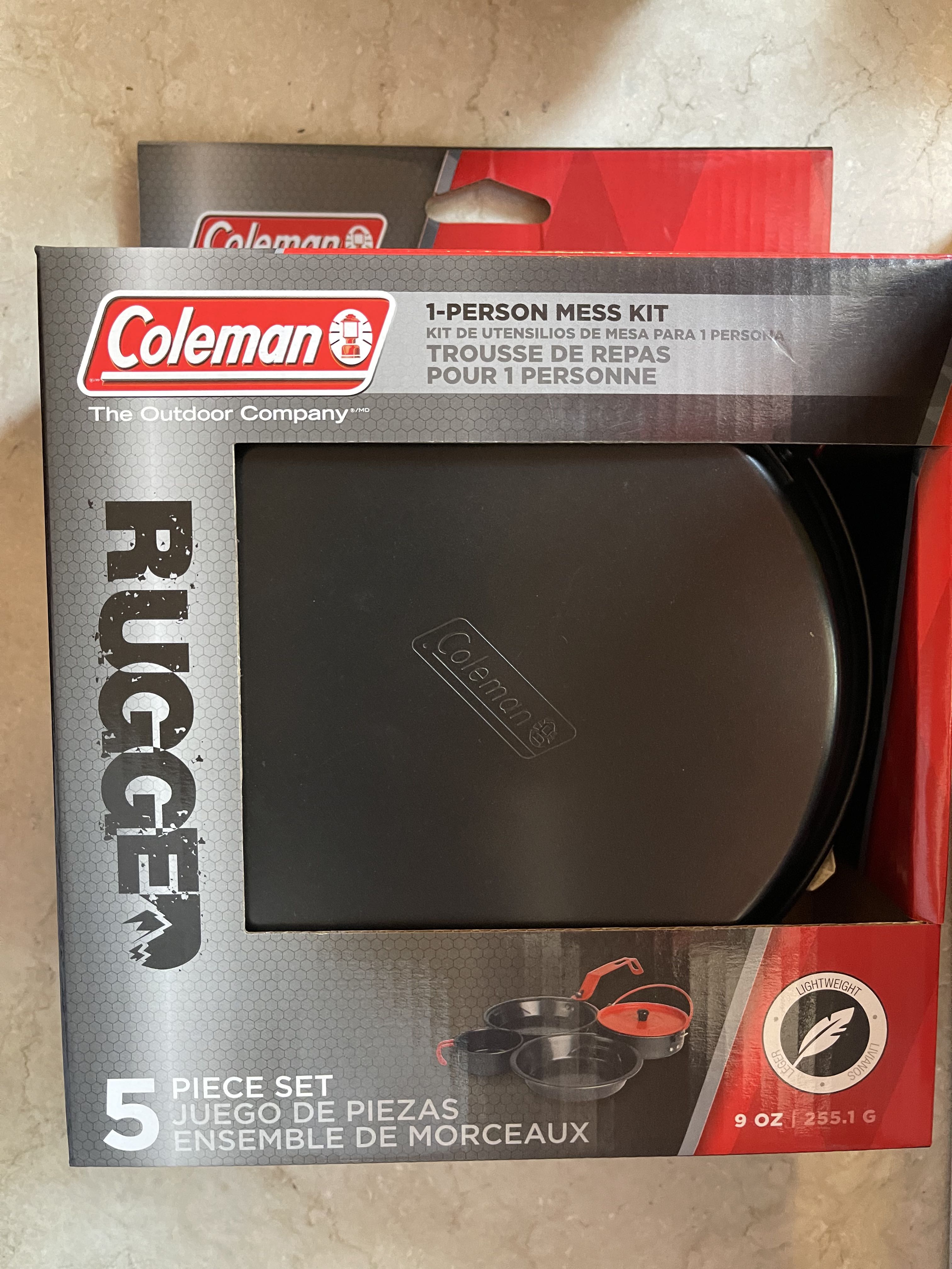 Coleman Rugged 1-Person Mess Kit, Hobbies & Toys, Travel, Travel ...
