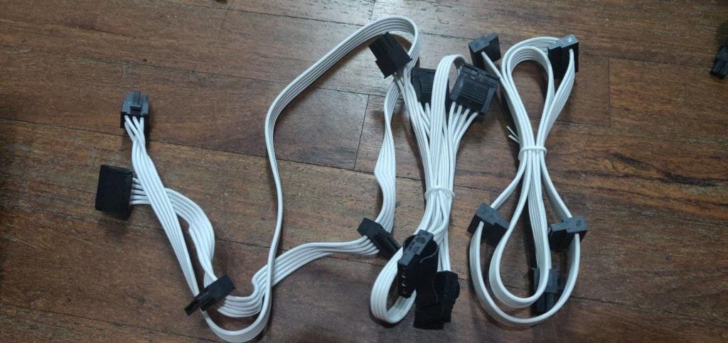 Corsair white PSU cables, Computers & Tech, Parts & Accessories ...