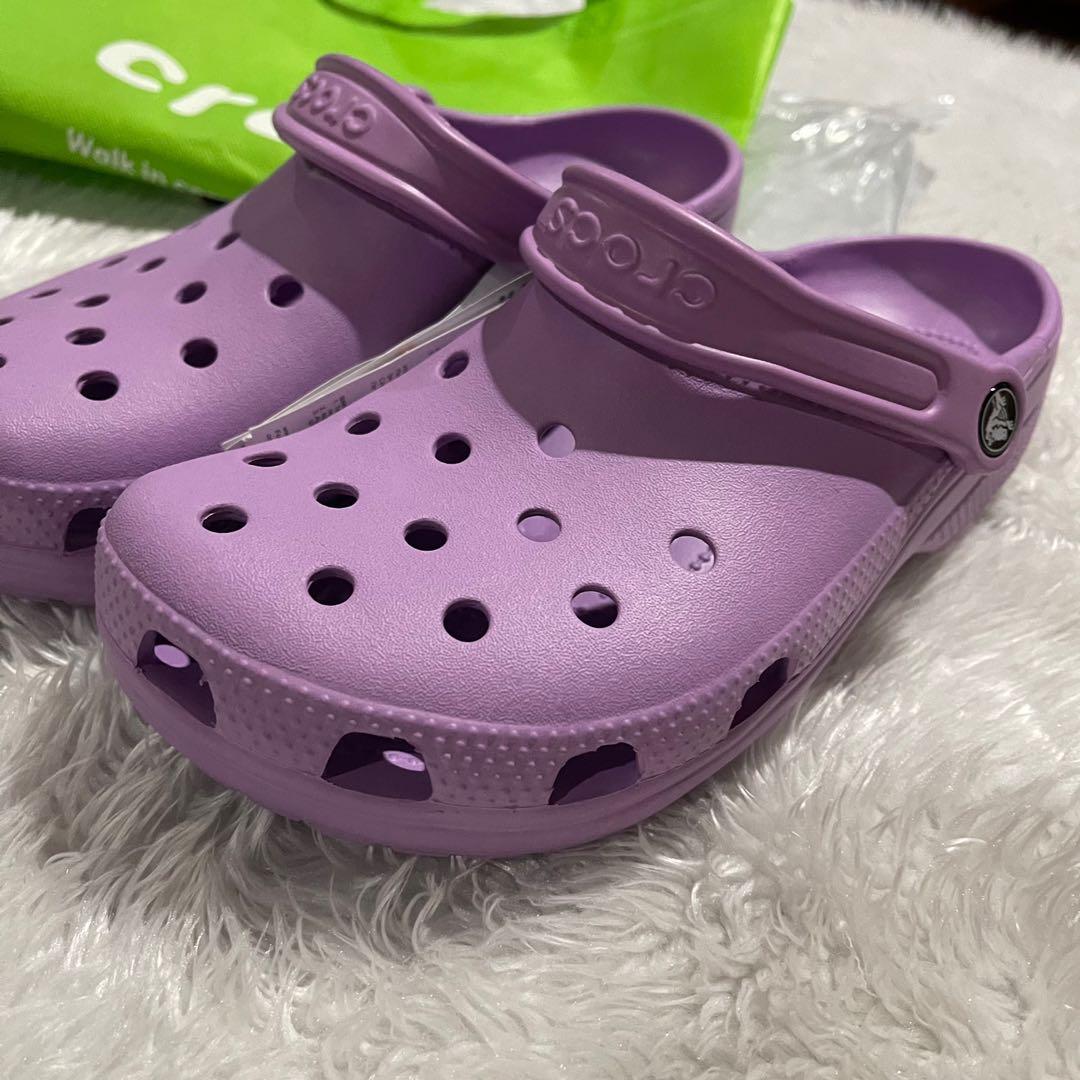 CROCS PURPLE BASIC CLOG, Women's Fashion, Footwear, Flats & Sandals on ...