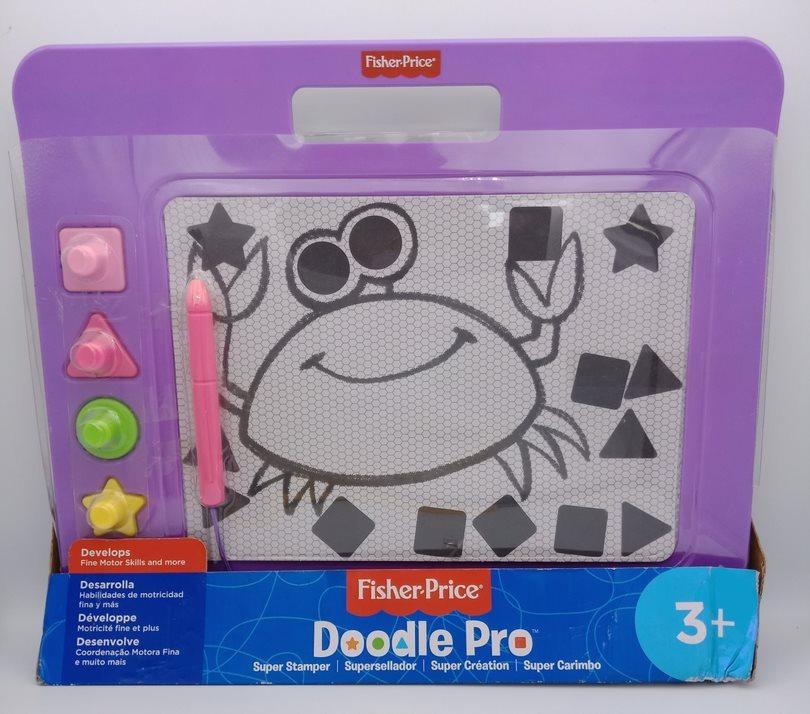 FISHER PRICE Doodle Pro Magnetic Drawing Slate Screen Slim Shape ...