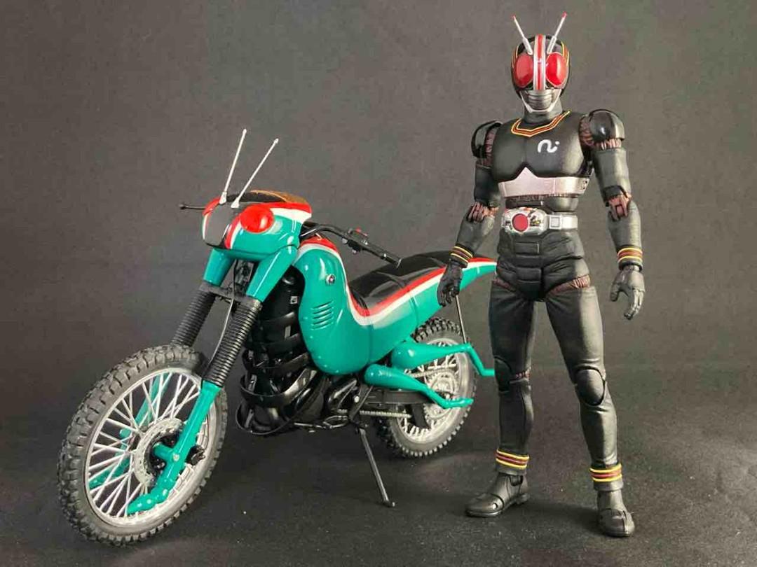 Fujimi - 全新 1/12 model kit - Kamen Rider Black (battle hopper) 幪面超人 黑日 (戰蝗號 - 1/12模型) …比例絕配真骨彫 ...