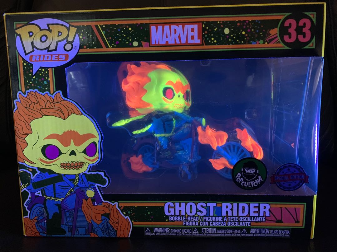 Ghost Rider Blacklight Funko Pop, Hobbies & Toys, Toys & Games on Carousell