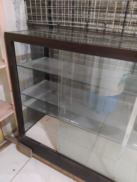 GLASS STANDEE CABINET, Furniture & Home Living, Furniture, Shelves ...