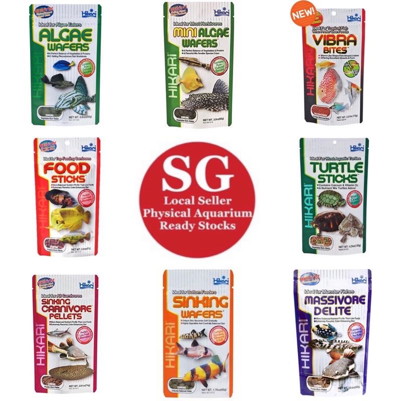 Hikari Mini Algae Wafers , Sinking Wafers , Carnivore Pellets , food ...