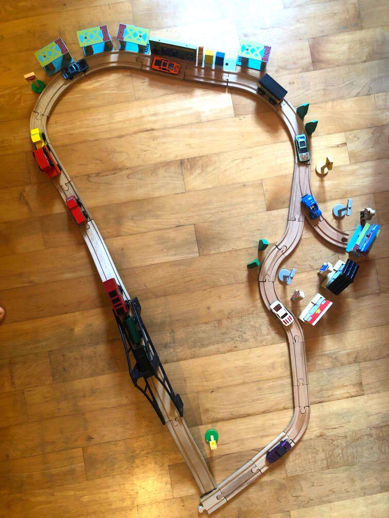 IKEA Lillabo train set with rail, Hobbies & Toys, Toys & Games on Carousell