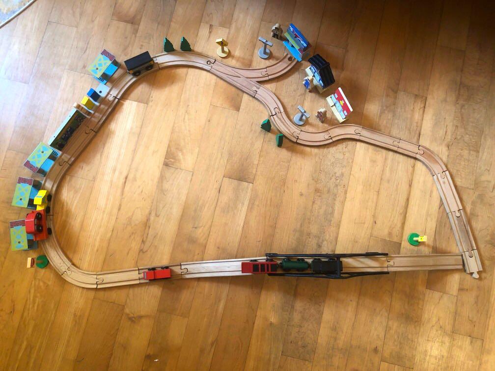 IKEA Lillabo train set with rail, Hobbies & Toys, Toys & Games on Carousell