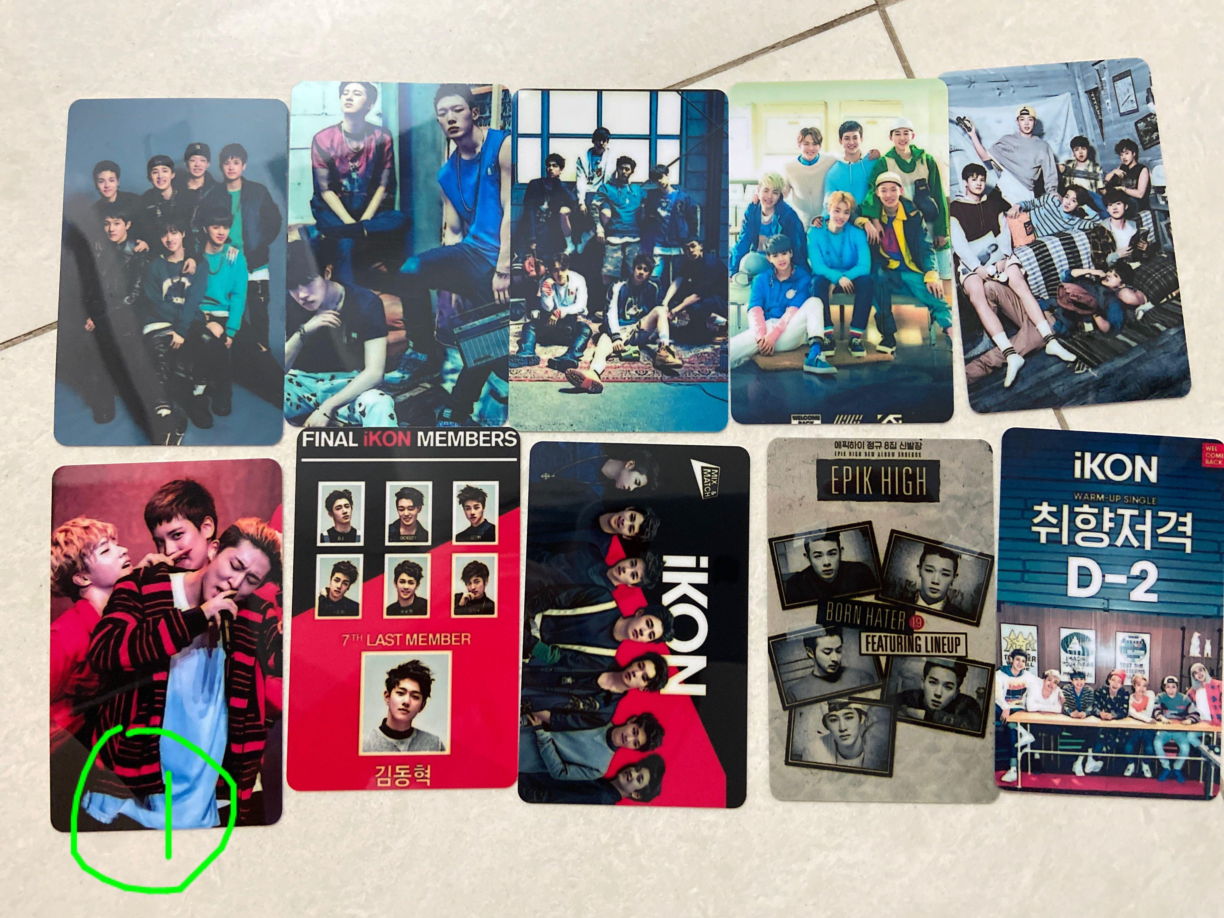 iKON photocards, Hobbies & Toys, Memorabilia & Collectibles, K-Wave on ...