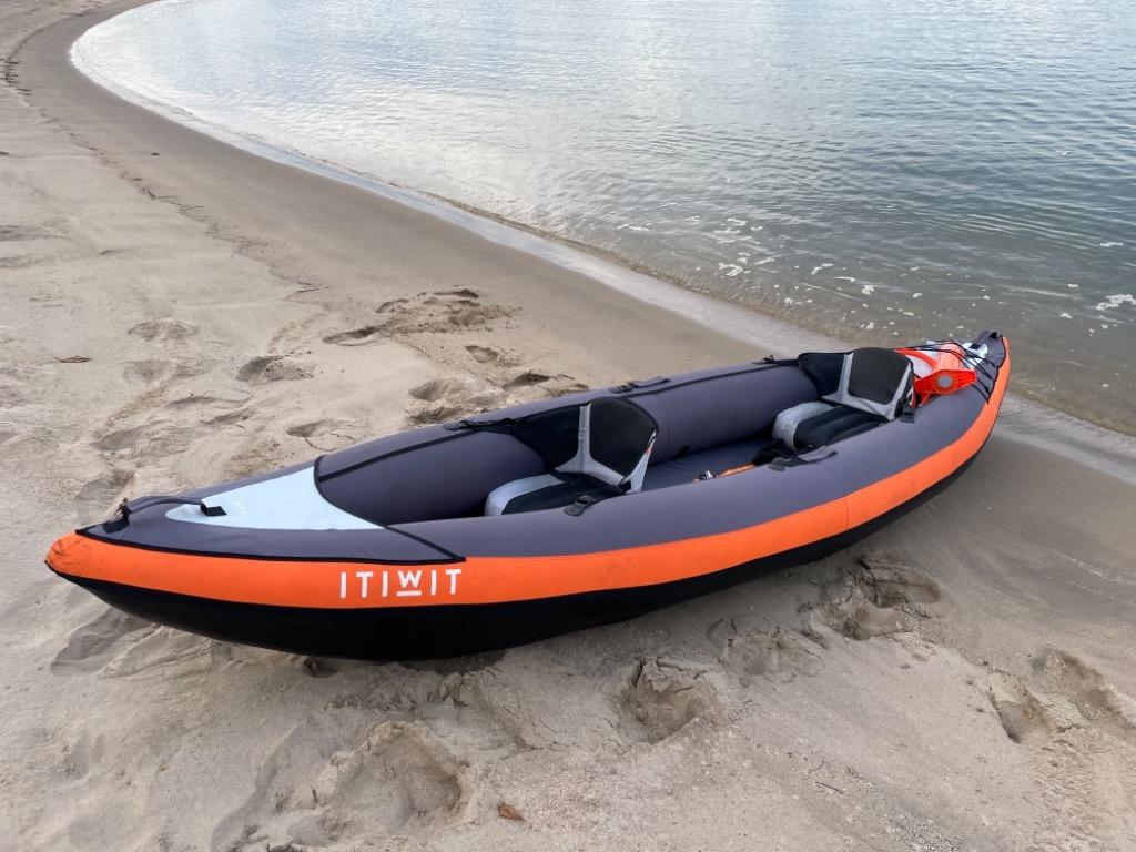 Inflatable Cruising Kayak 2/3 People ITIWIT 3 Decathlon, Sports ...