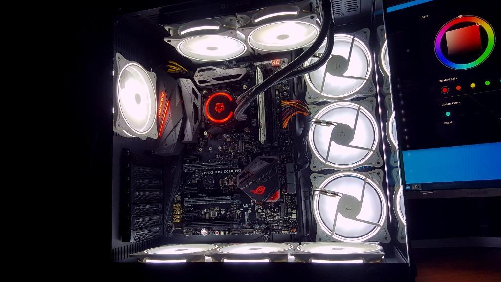 Intel i7 7th Gen with Asus ROG Maximus 9 Hero / ID Cooling AIO ...