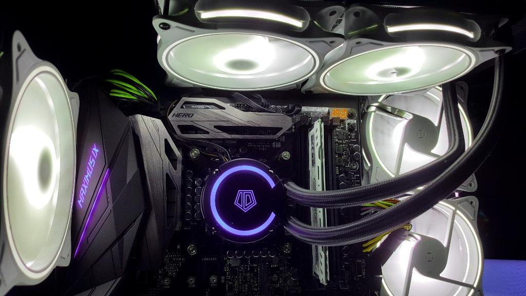 Intel i7 7th Gen with Asus ROG Maximus 9 Hero / ID Cooling AIO ...