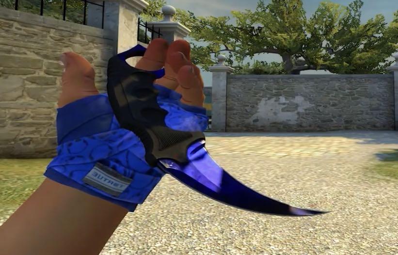 csgo karambit doppler phase 4 (fn) + cobalt skull (ww), Video Gaming, Gaming Accessories, In ...