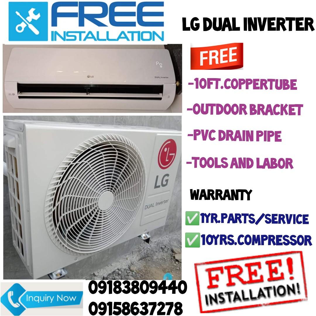LG Dual Inverter Split Type Aircon, TV & Home Appliances, Air ...
