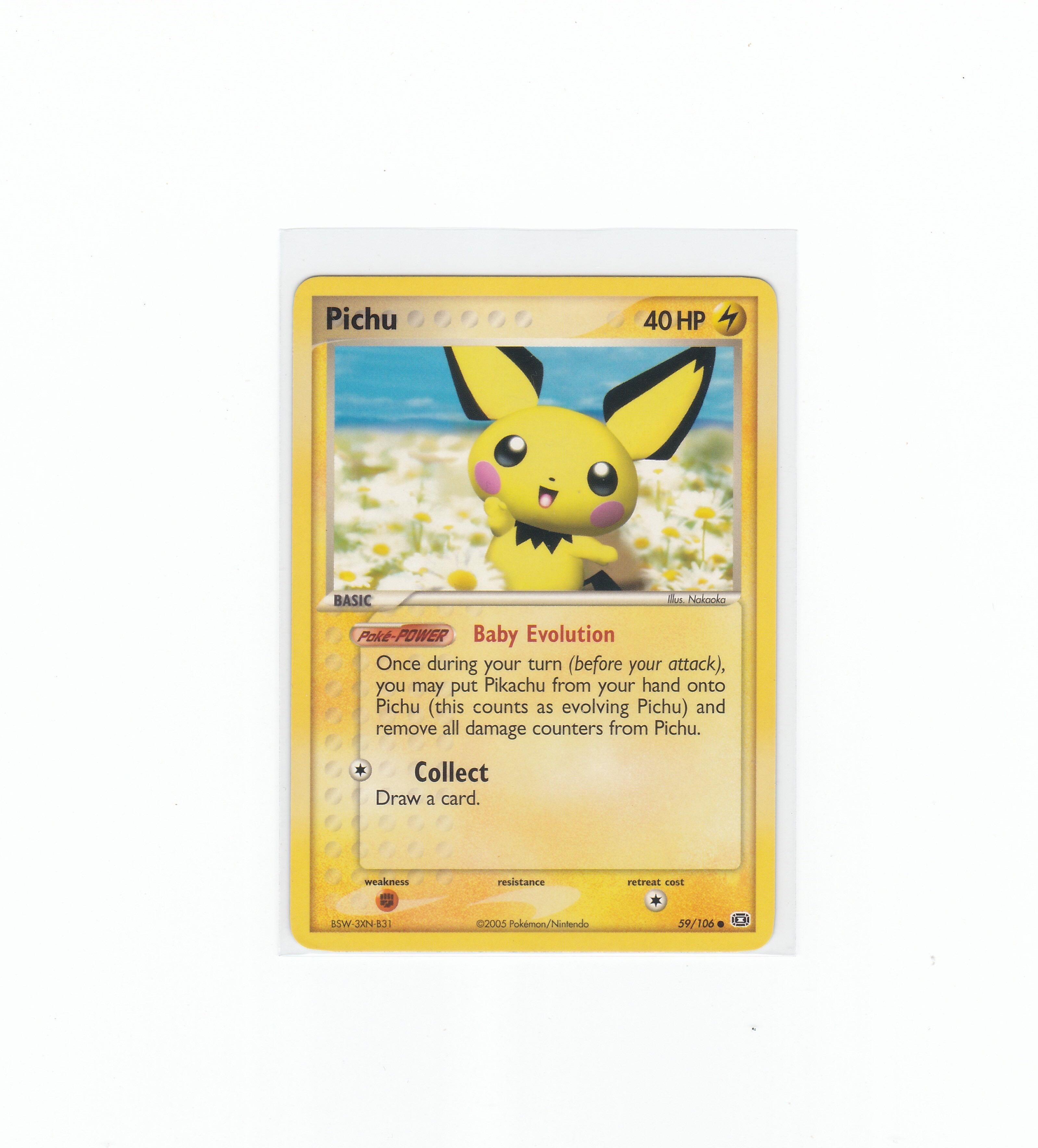 Pokemon Cards Pichu