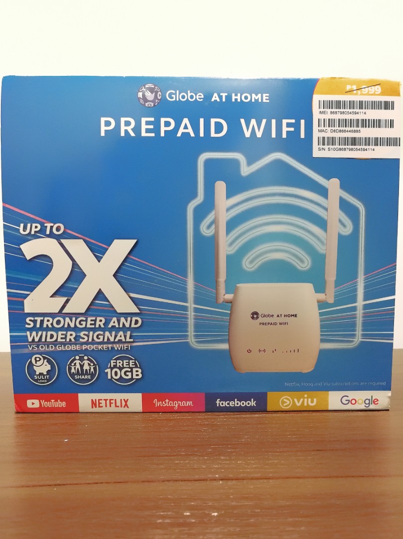 (OPENLINE) Globe At Home Prepaid 4G LTE Wireless Router, Computers ...