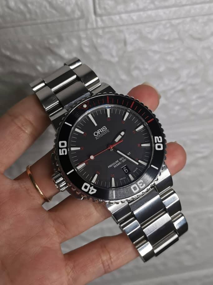 Oris Aquis Red Limited Edition, Luxury, Watches on Carousell