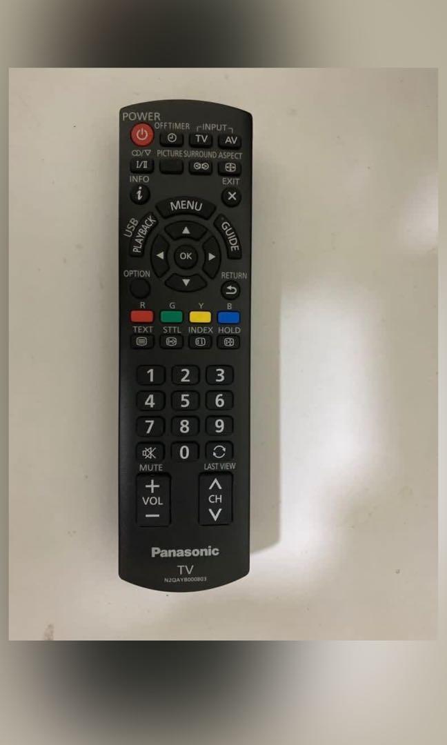 Panasonic tv remote control, TV & Home Appliances, TV & Entertainment ...