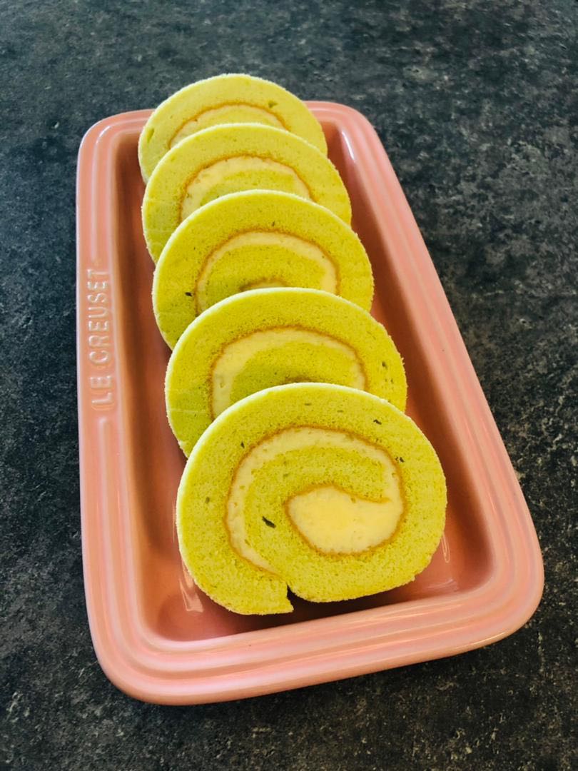 Pandan cheese roll, Food & Drinks, Homemade Bakes on Carousell