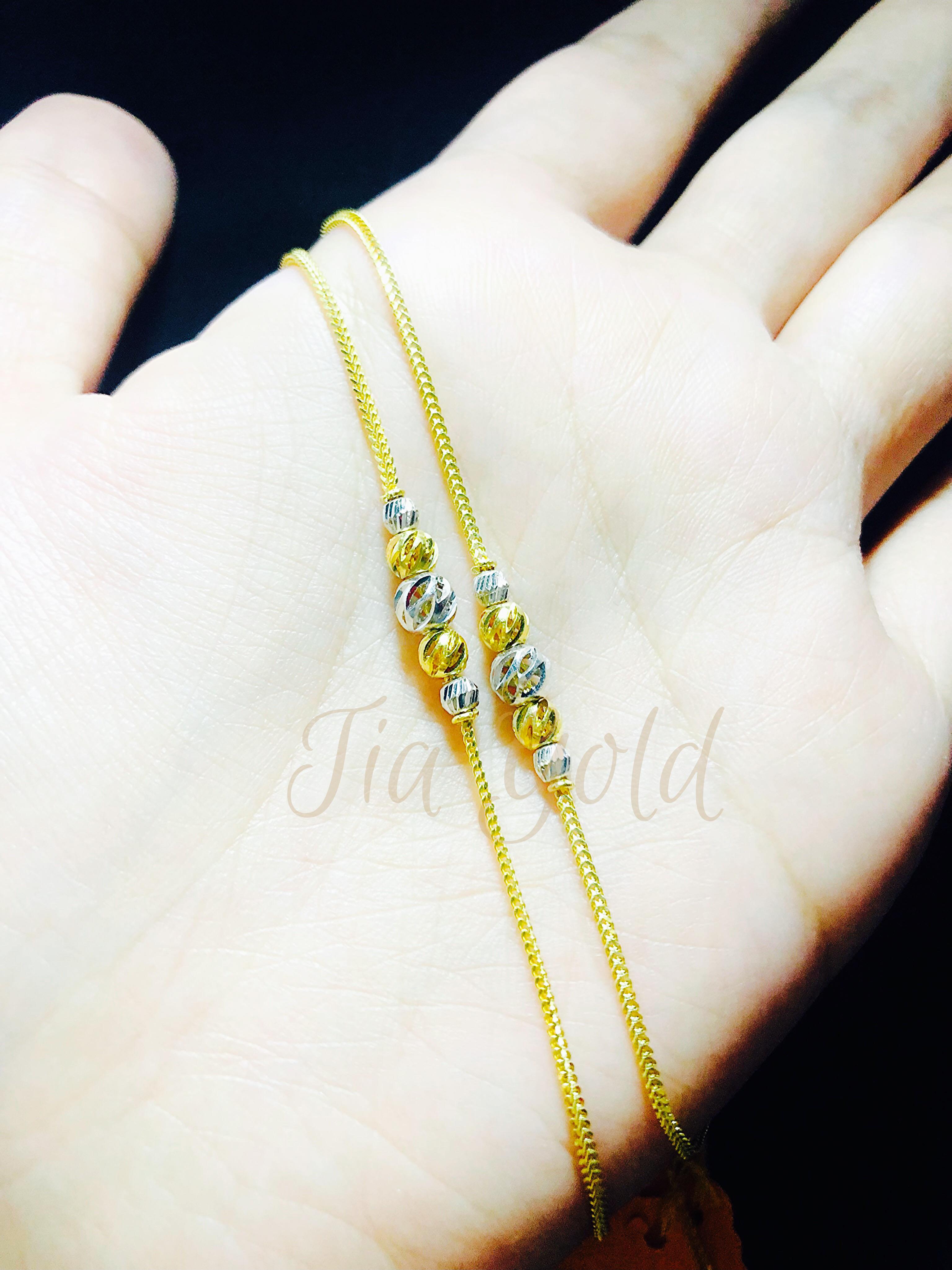 Rantai Tangan Choker padu (EMAS 916), Women's Fashion, Jewelry ...