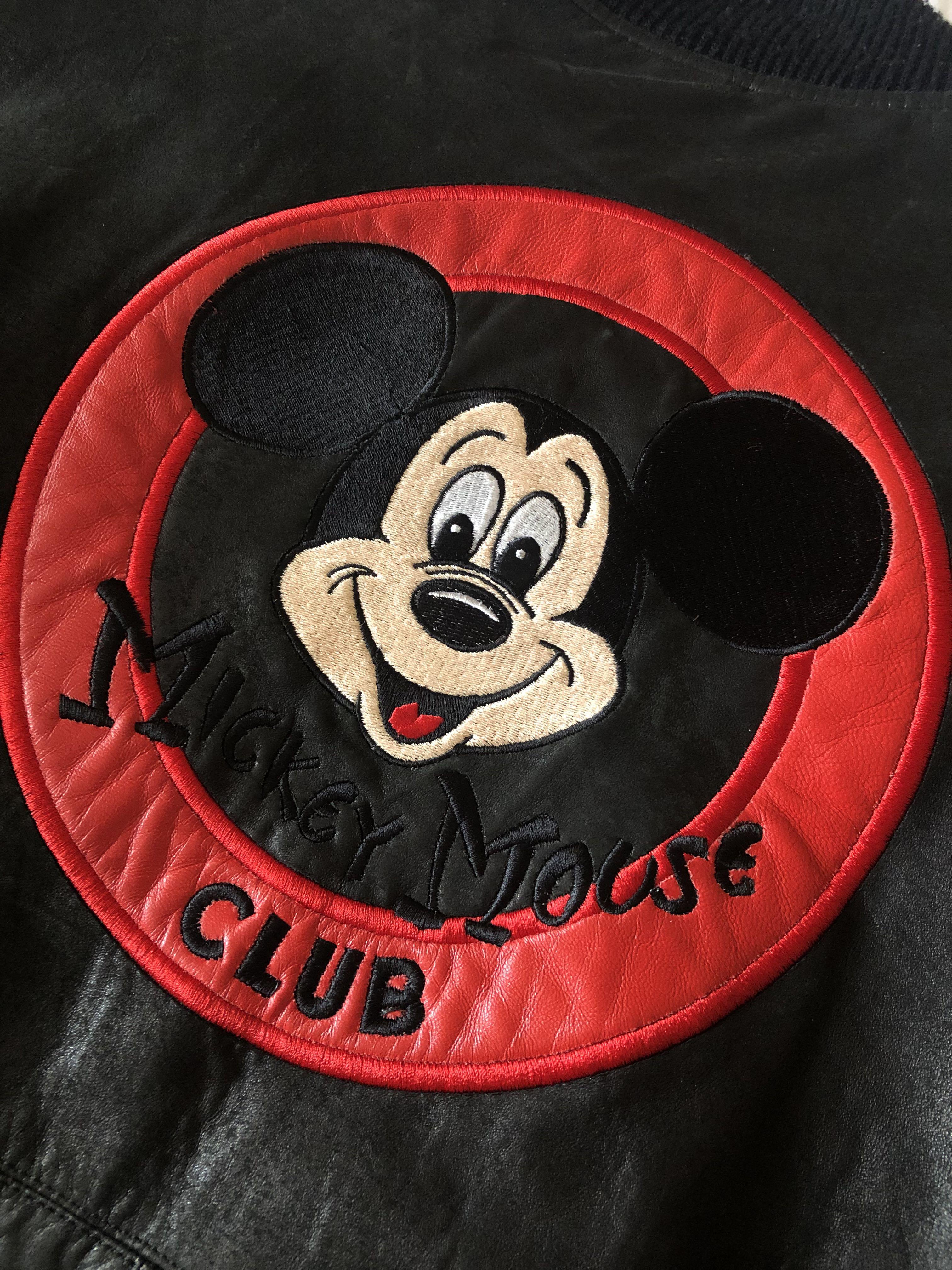 Rare Vintage Walt Disney Gallery Mickey Mouse Club Oversized Leather ...