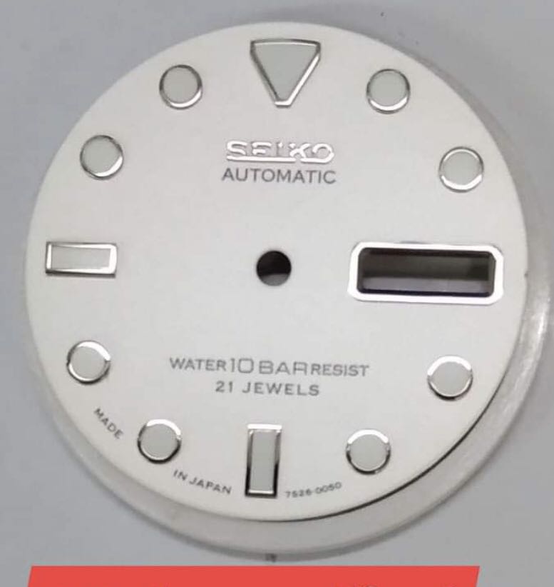 Seiko 10 Bar dial for mod (available in black and white), Men's Fashion ...