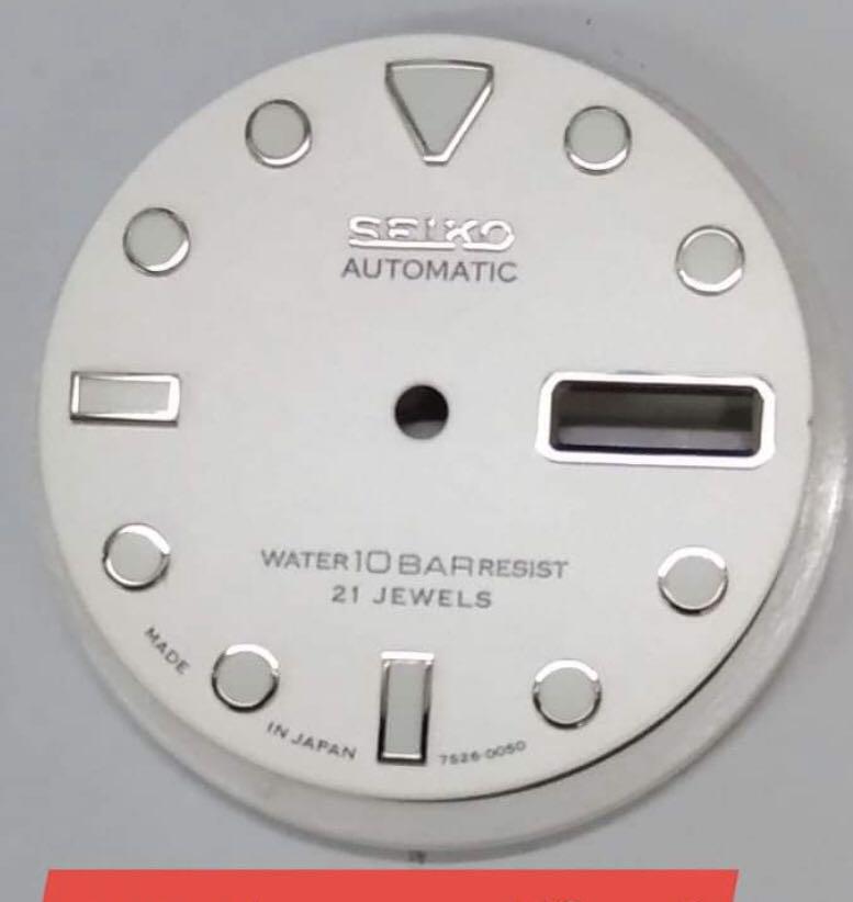 Seiko 10 Bar dial for mod (available in black and white), Men's Fashion ...
