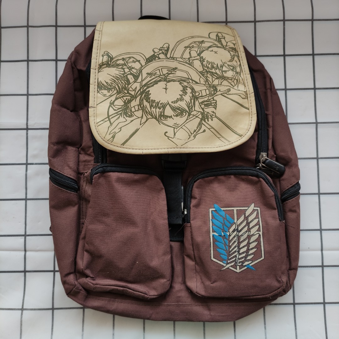 Shingeki no Kyojin Attack on Titan Backpack Comic Alley, Women's ...