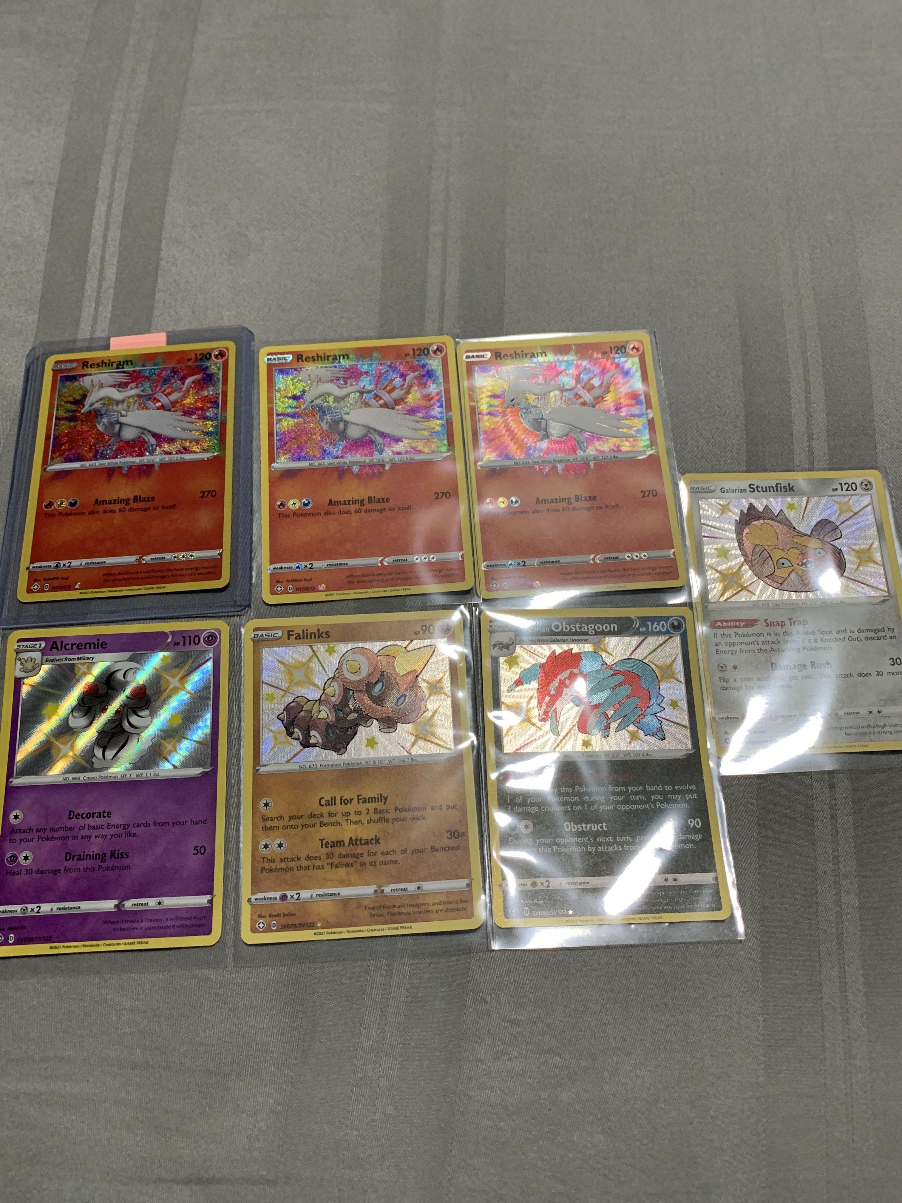 Shining Fates (Ditto,Ditto Vmax, Yamper, Rillaboom V, Reshiram ...