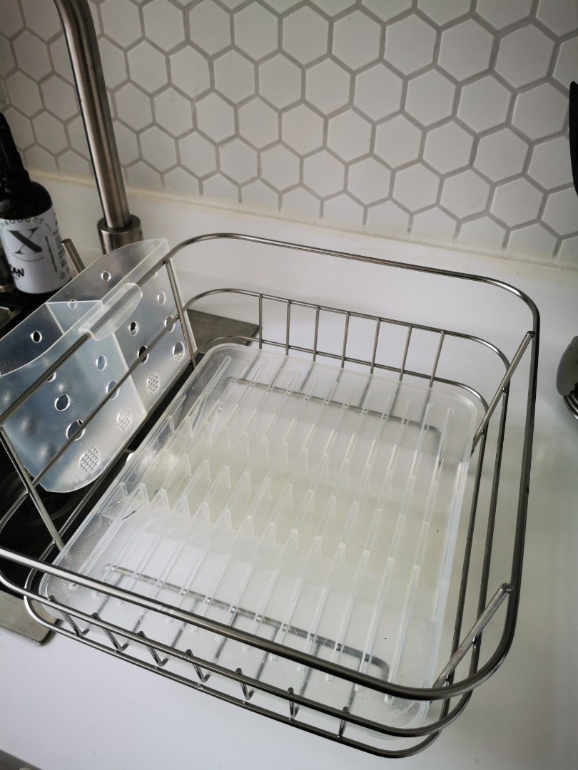 SIMPLEHUMAN dish rack, Furniture & Home Living, Kitchenware & Tableware ...
