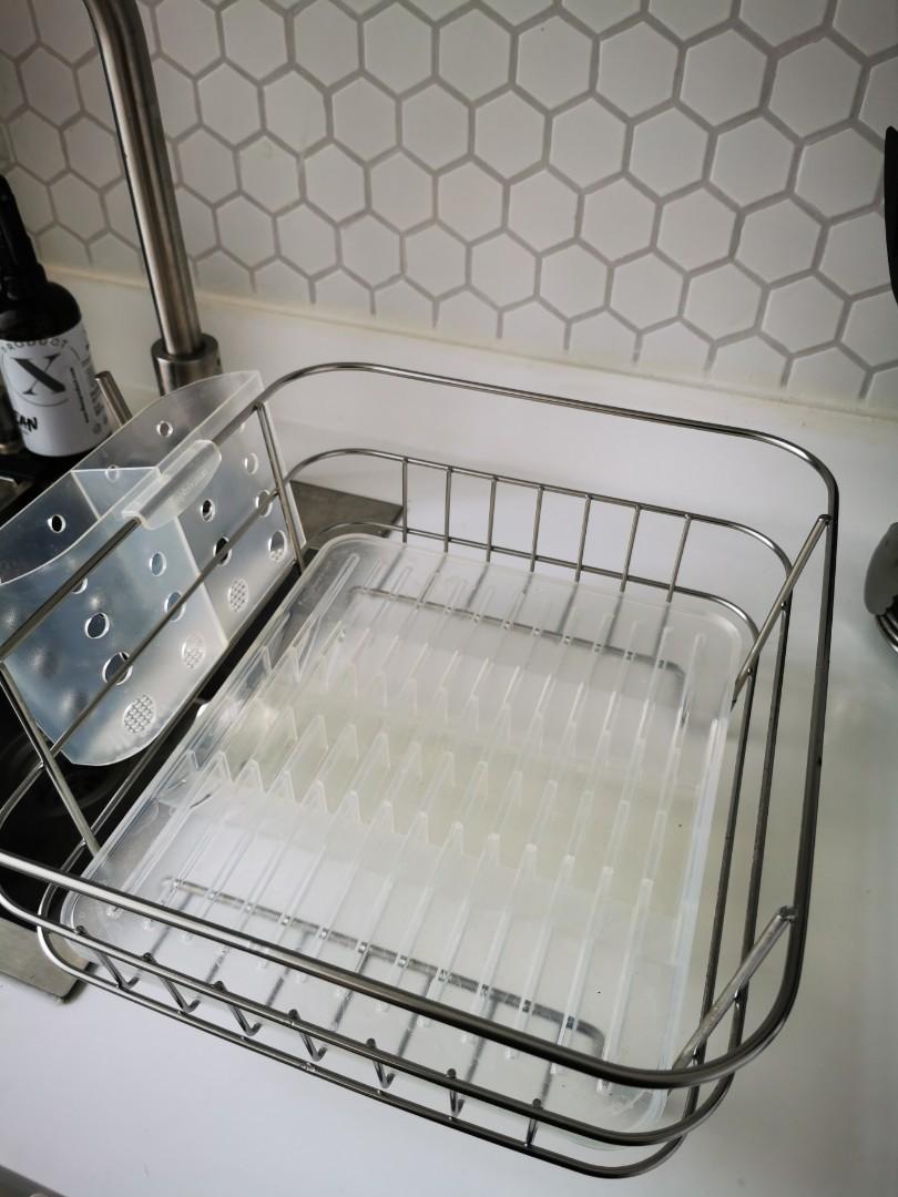 SIMPLEHUMAN dish rack, Furniture & Home Living, Kitchenware & Tableware ...