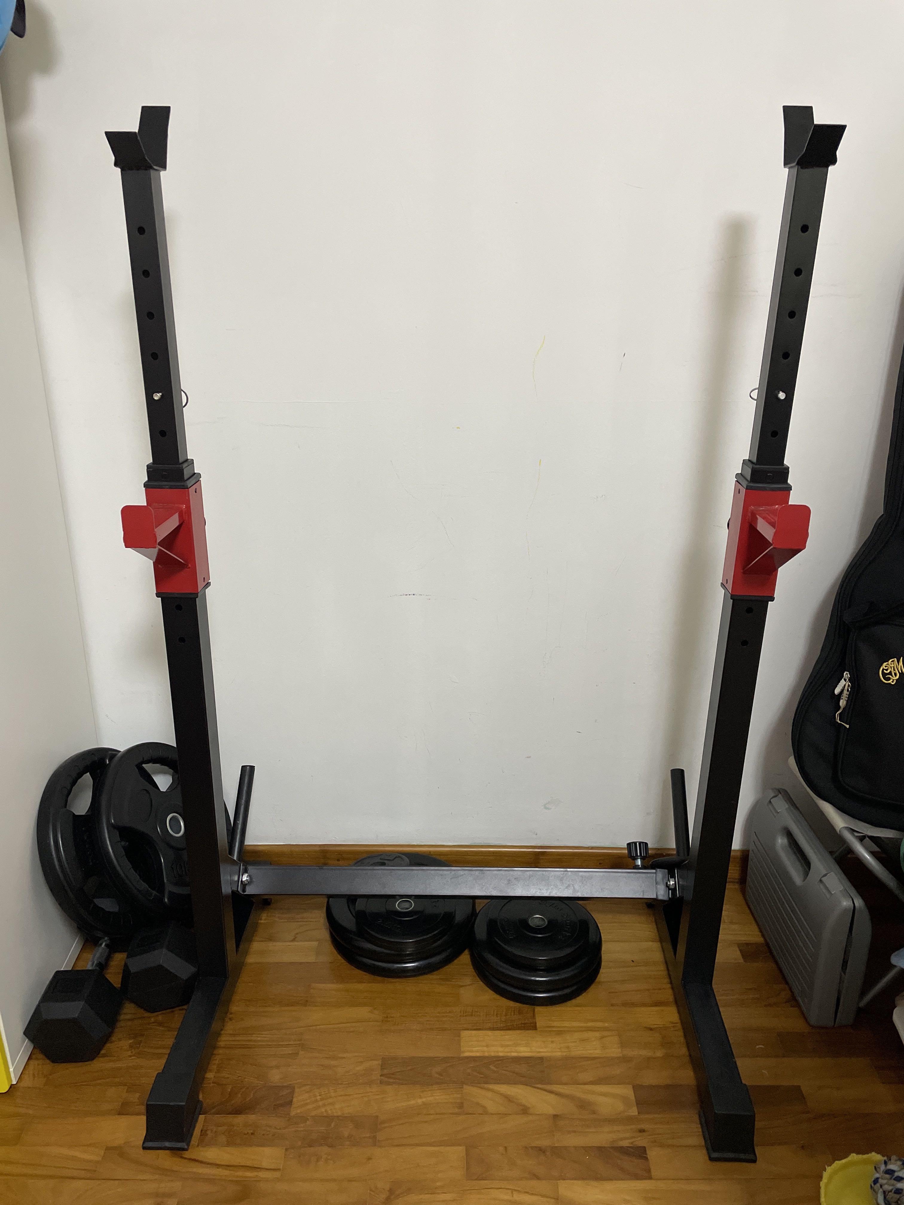 Squad & Bench press rack, Sports Equipment, Exercise & Fitness, Weights ...