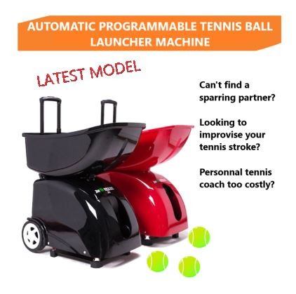 2023 New Tennis Ball Launcher Machine Automatic Programmable Battery ...