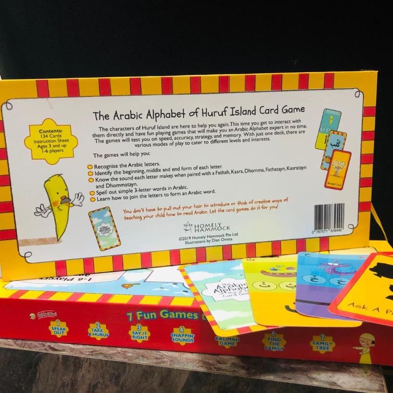 The Arabic Alphabet of Huruf Island Card Game, Hobbies & Toys, Books ...